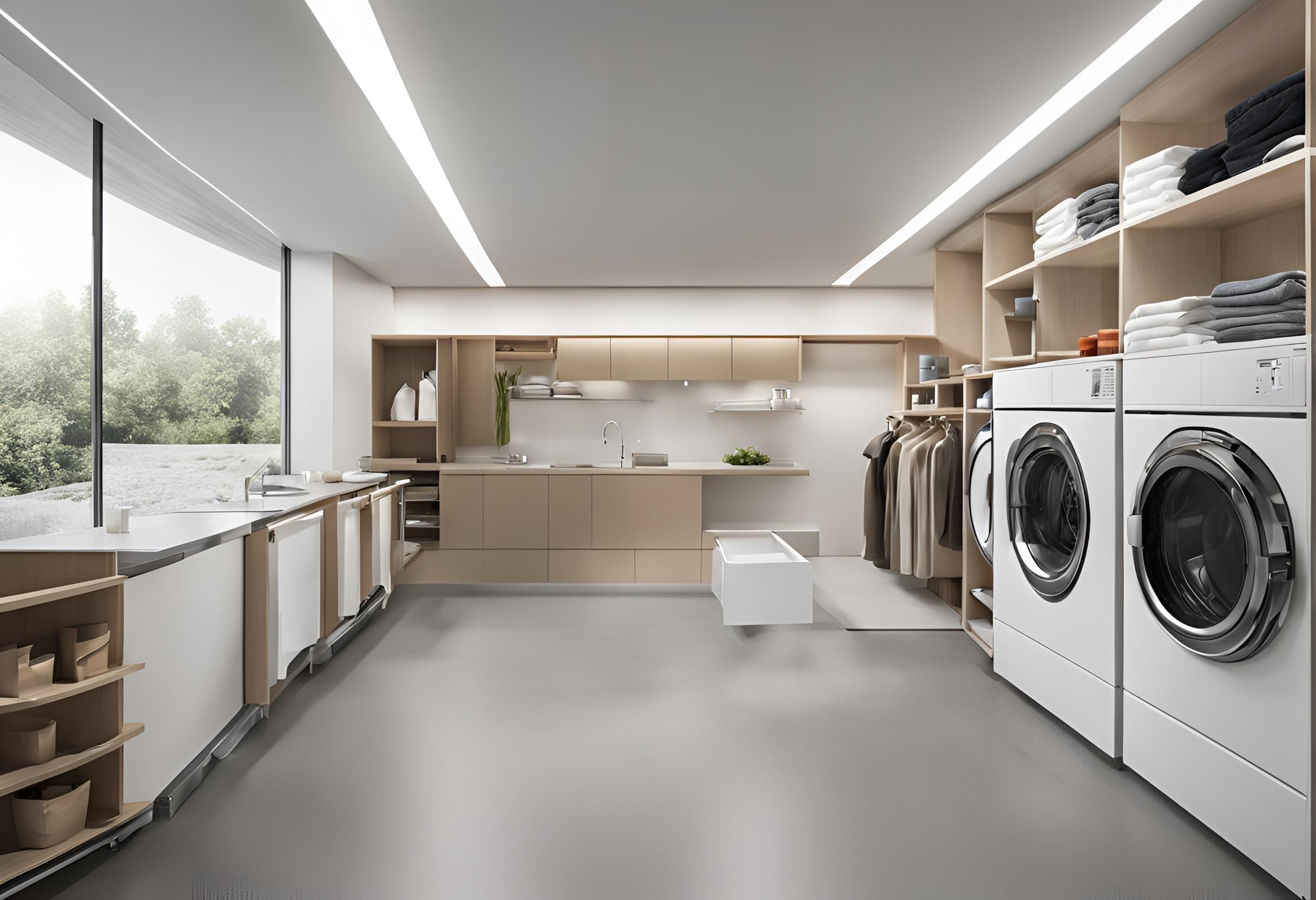 Cramped Laundry & Storage? Service Area Design Fix