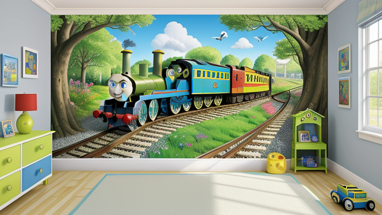 Thomas the Tank Engine Bedroom Ideas for a Boring Kids Room?