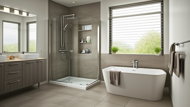 Bathroom Feels Cold? Tan and Grey Bathroom Ideas That Warm It